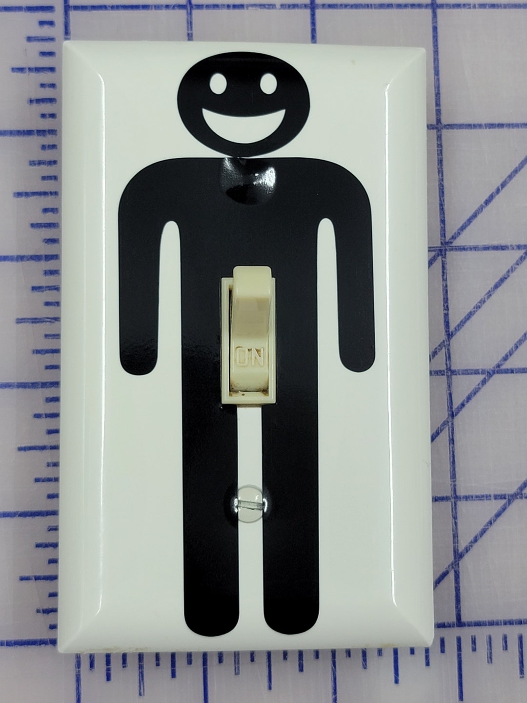 Light Switch Guy Funny Vinyl Sticker Decal for Normal Light Switch ...