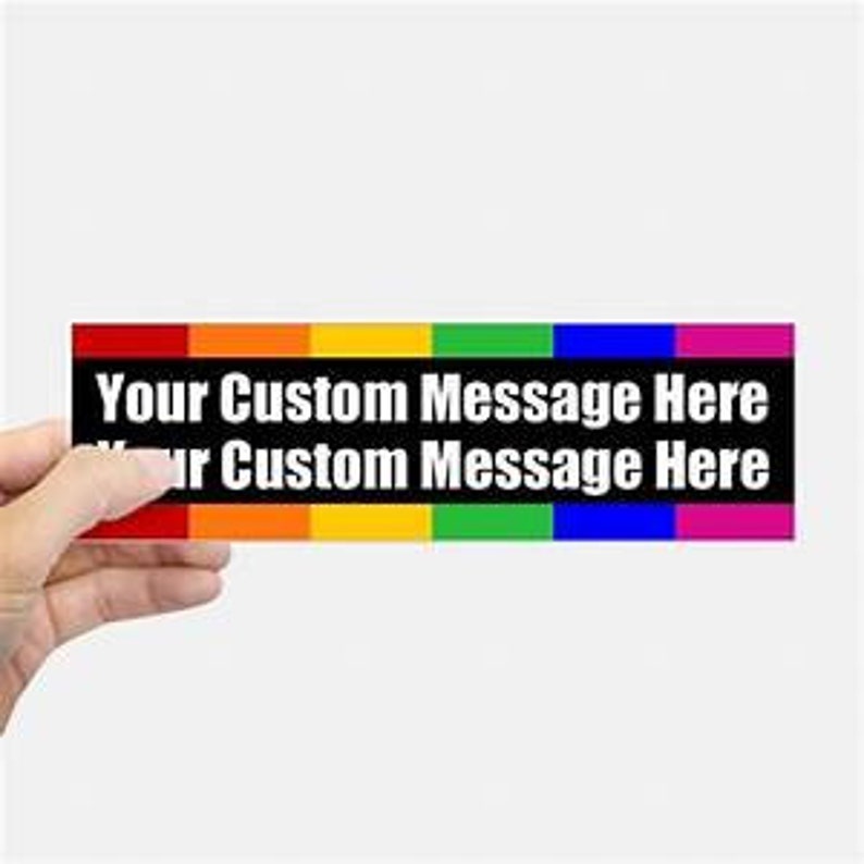 Custom Bumper Stickers Full Color and Custom Design - Etsy