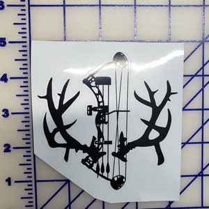 BOW and Antlers PSE Deer Hunting Archery Vinyl Decal Sticker Custom ...