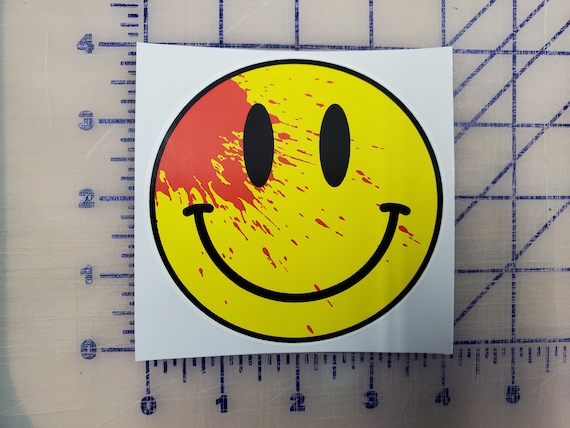 Bloody Smiley Face Vinyl Decal Sticker Custom Made to Order | Etsy Canada