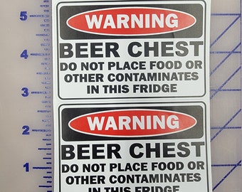 Warning Beer Fridge Sign - Etsy