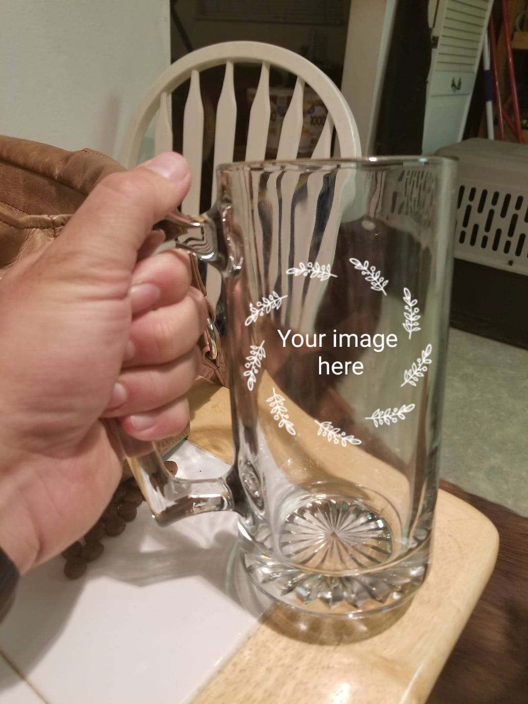 Engraved Glass,beer Mug Large Wine Glass, Personalized Bridal Party ...