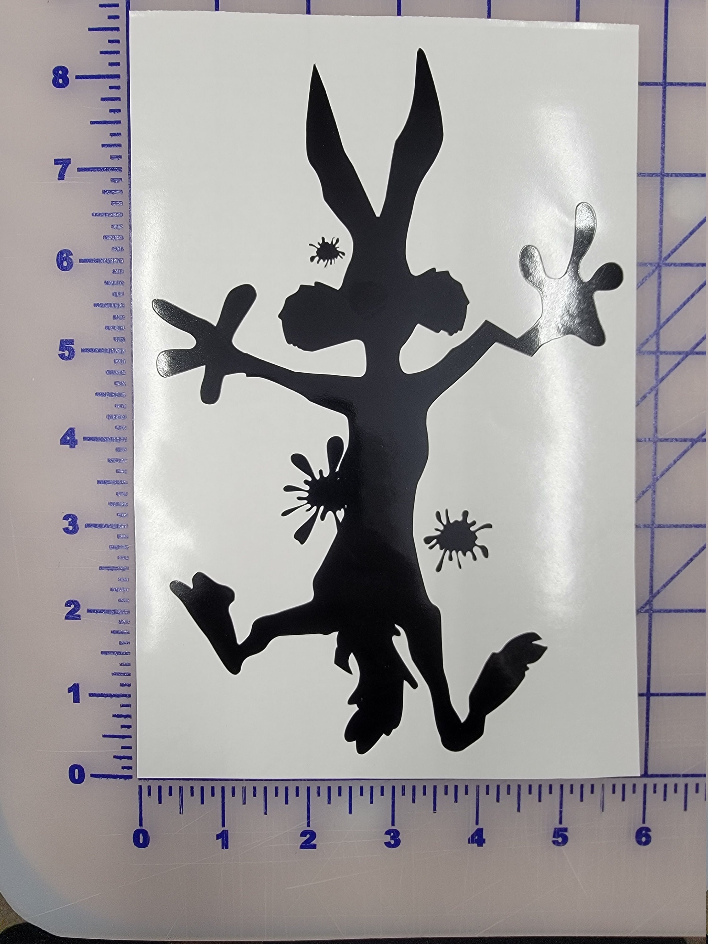 Wiley Car Scratch Coyote Band-Aid Vinyl Decal Sticker Custom Made to ...