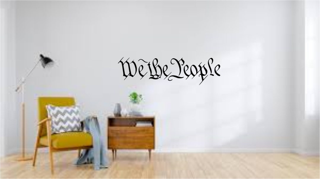 We the People 2nd Amendment WALL Decal or Large Surface Logo Vinyl ...