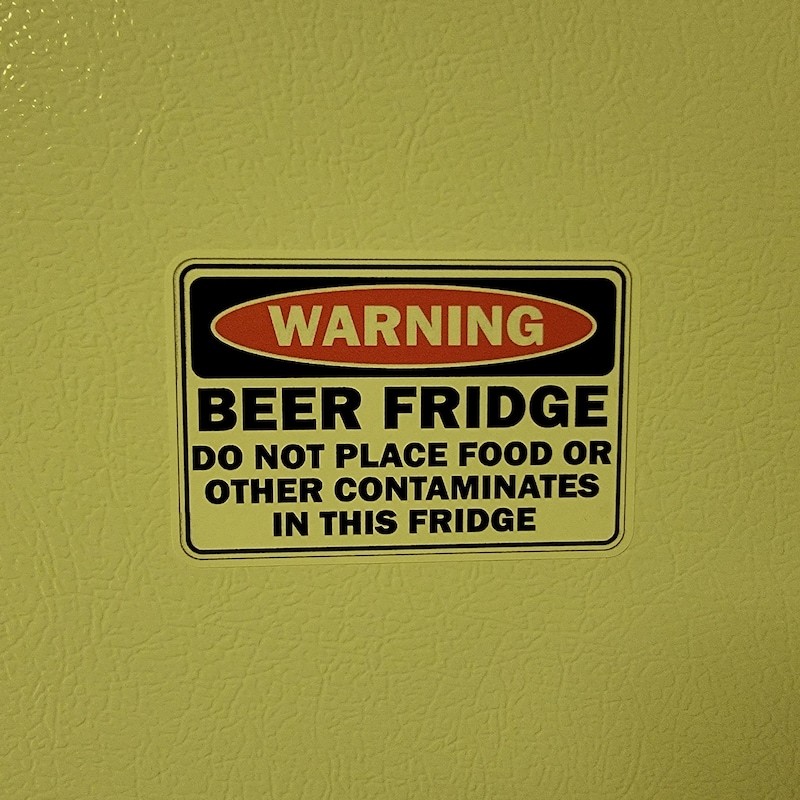 Warning Beer Fridge Sign - Etsy