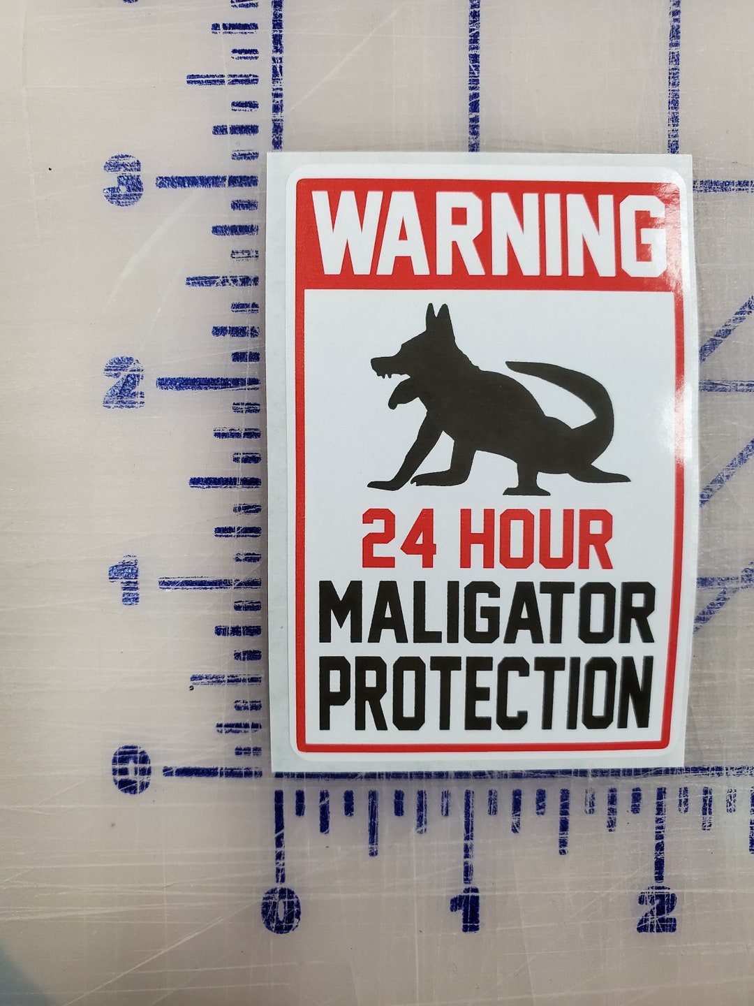 Maligator Belgian Malinois Protection Dog Decal Sticker Custom Made to ...