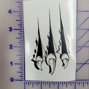 Raptor Claw Scratches Vinyl Decal Sticker Custom Made to Order - Etsy