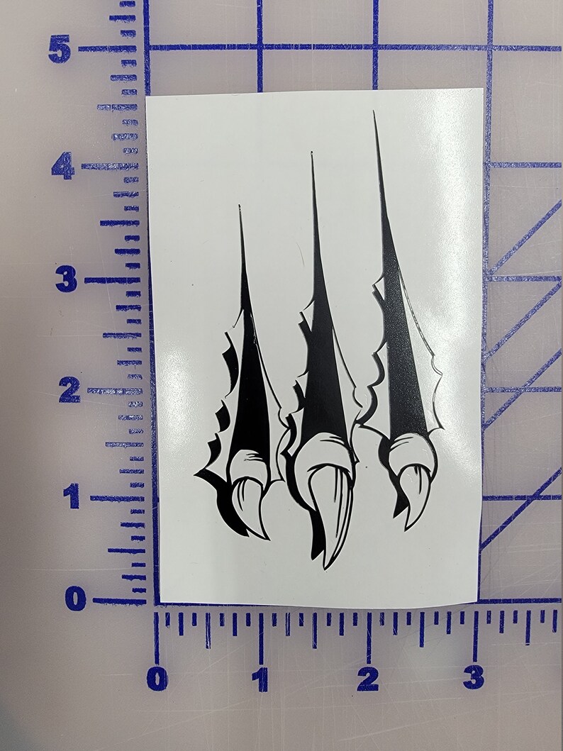 Raptor Claw Scratches Vinyl Decal Sticker Custom Made to Order - Etsy