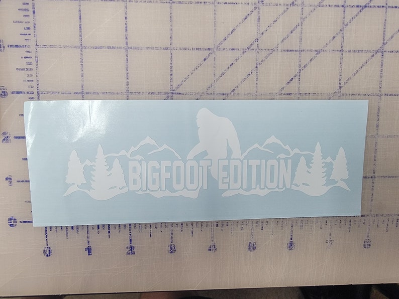 Bigfoot Edition Sub Cross Vinyl Decal Sticker Custom Made to - Etsy