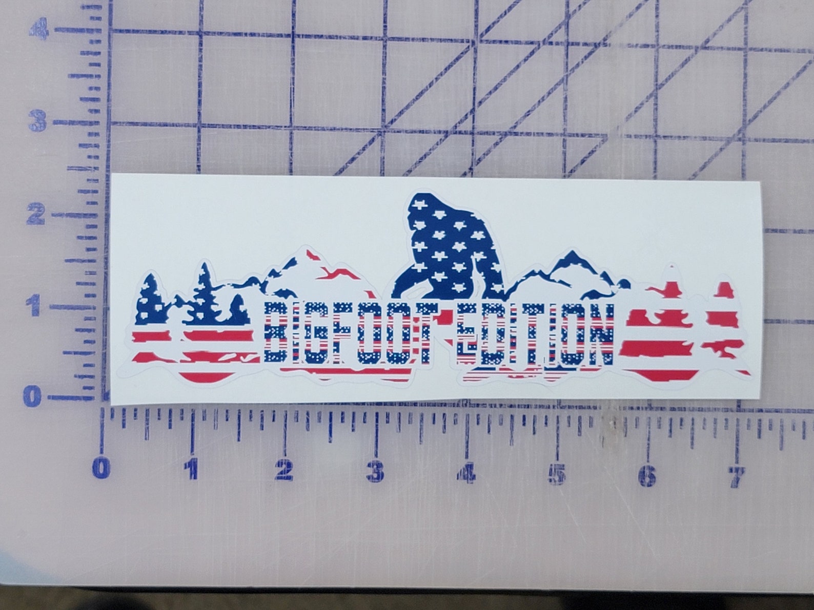 Bigfoot Edition Sub Cross Vinyl Decal Sticker Custom Made to - Etsy