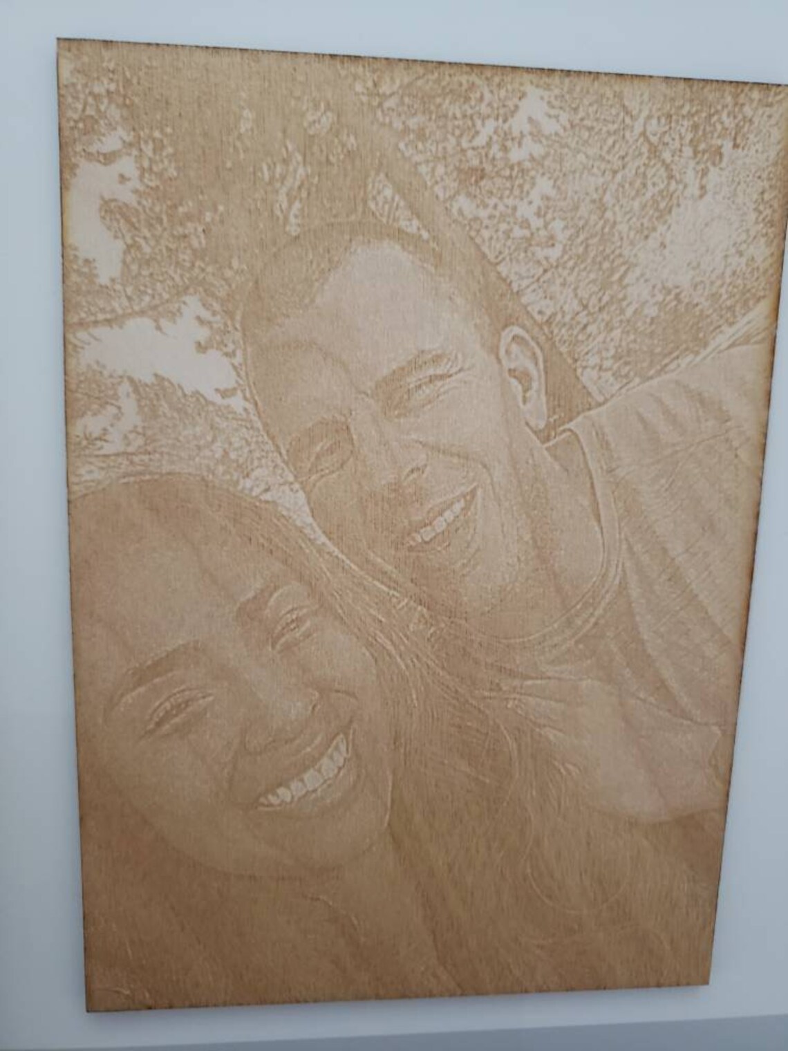 Laser engraved wedding family photo engraving frame wood | Etsy