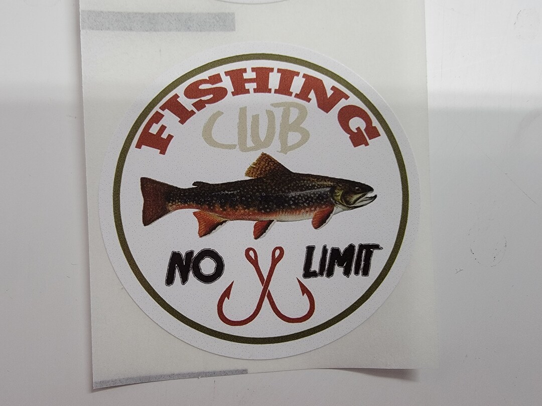 Fishing Club No Limit Trout Brown Native Brooke Decal Sticker Custom ...