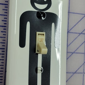 Light Switch Guy Funny Vinyl Sticker Decal for Normal Light Switch ...