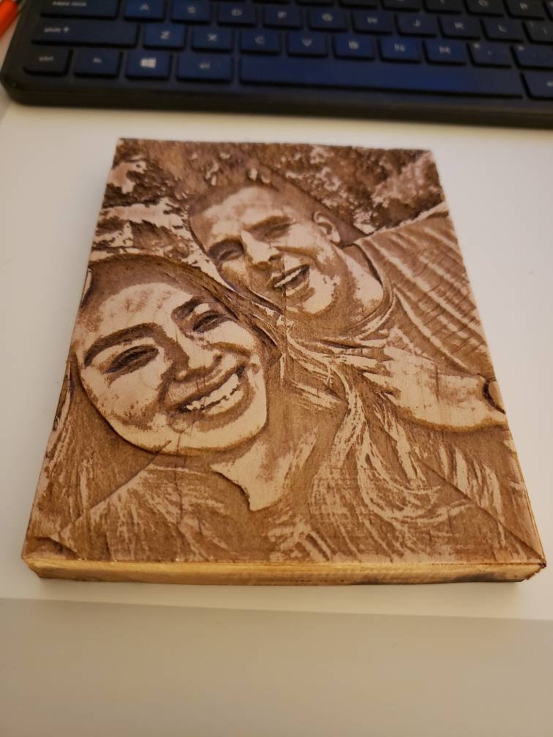 Laser engraved wedding family photo engraving frame wood | Etsy