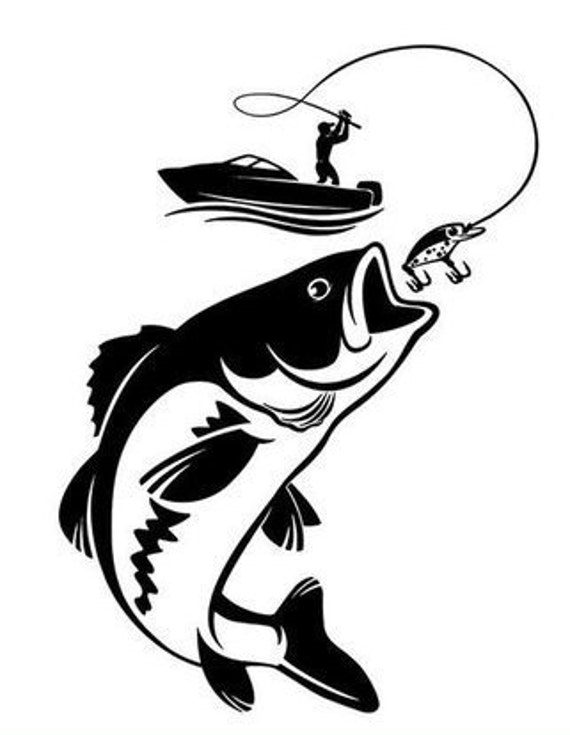 Bass Fishing Decals Stickers