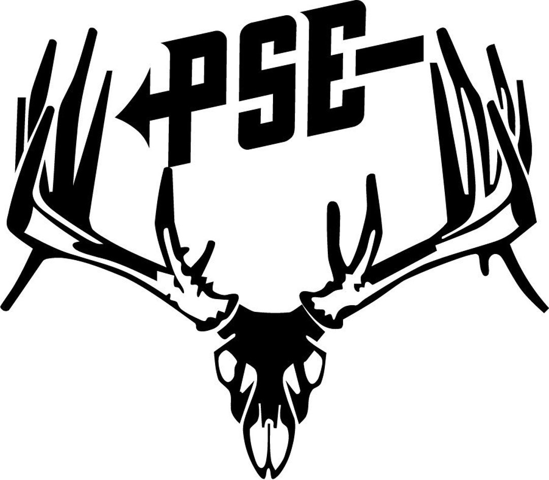 Deer Hunting Buck Doe Rack Bow Archery Vinyl Decal Sticker Custom Made ...