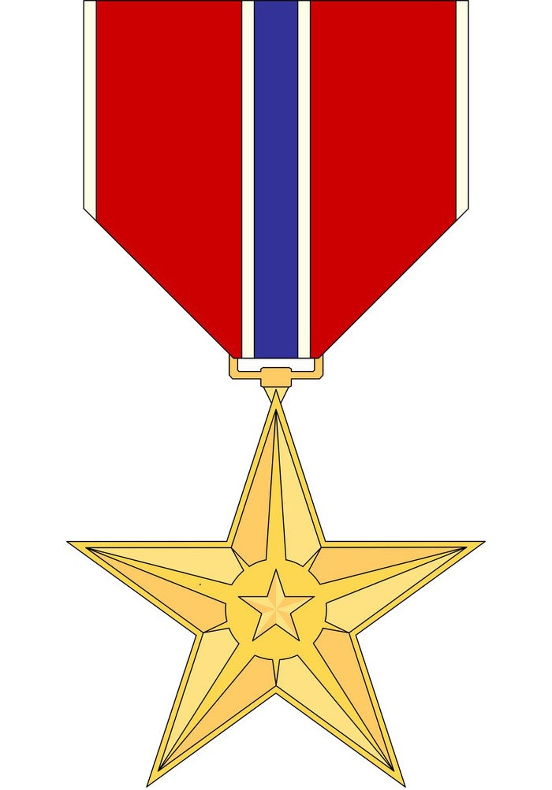 Bronze Star 3" Tall American Veteran Military Honor Our Service Members ...