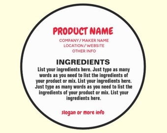 Custom Circle LOGO Stickers Labels With Your Business Logo | Etsy