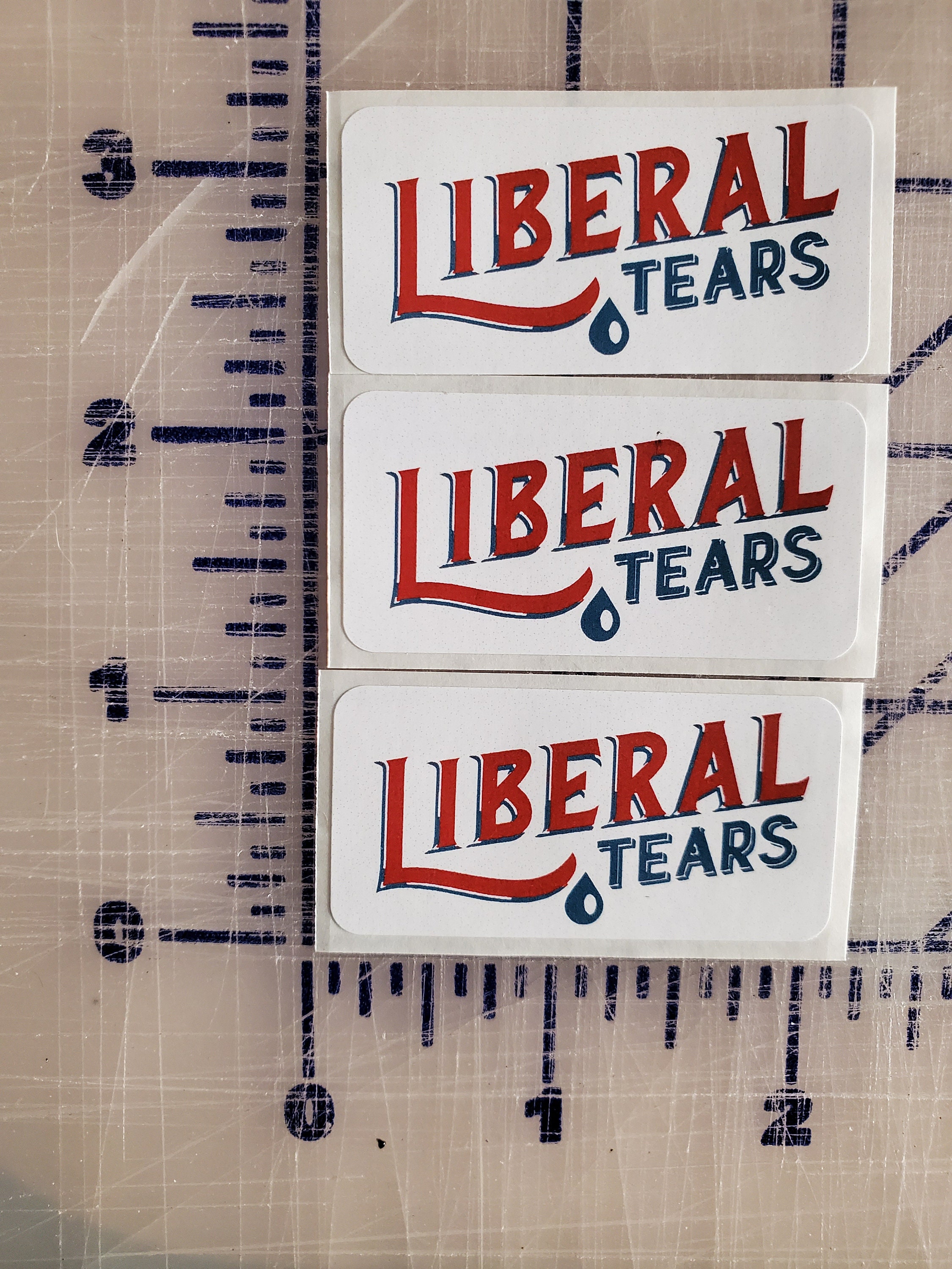 Liberal Tears Paper Stickers 3 Pack Replica Logo Decal - Etsy