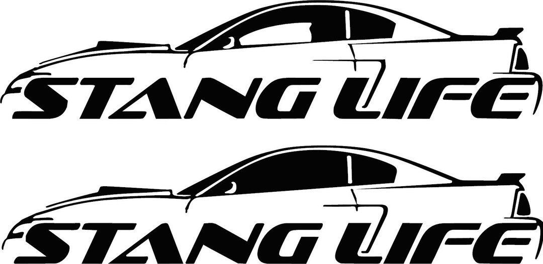 Stang Life Silhouette Car Hotrod Race Track USA Proud Digital File - Etsy
