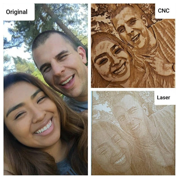 Laser Engraved Wedding Family Photo Engraving Frame Wood - Etsy