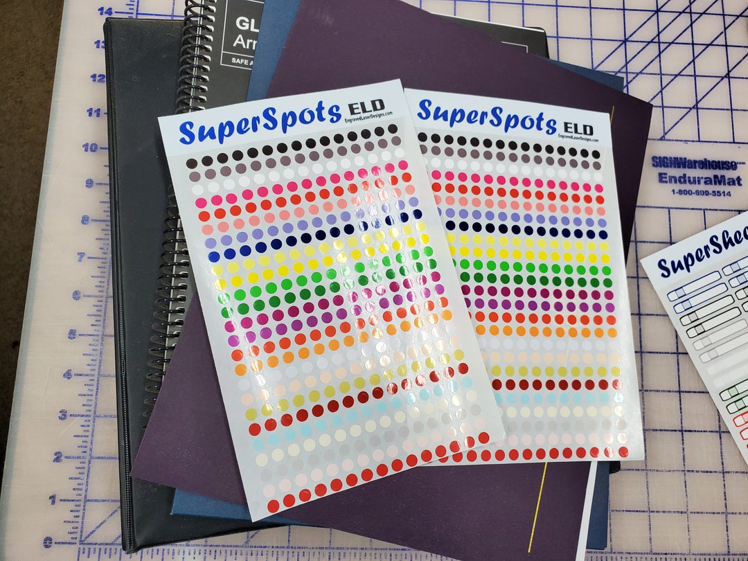 Planning Dots for Planner Binder Bopp Multi Color Super Dots MINI DOT ...