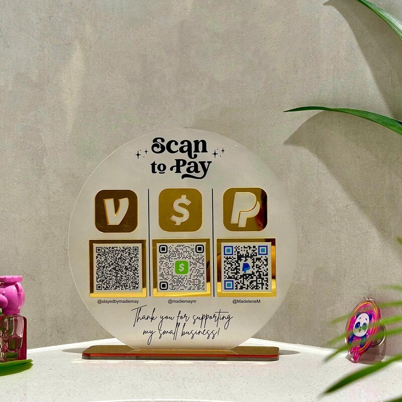 Acrylic Qr Code Sign - Etsy