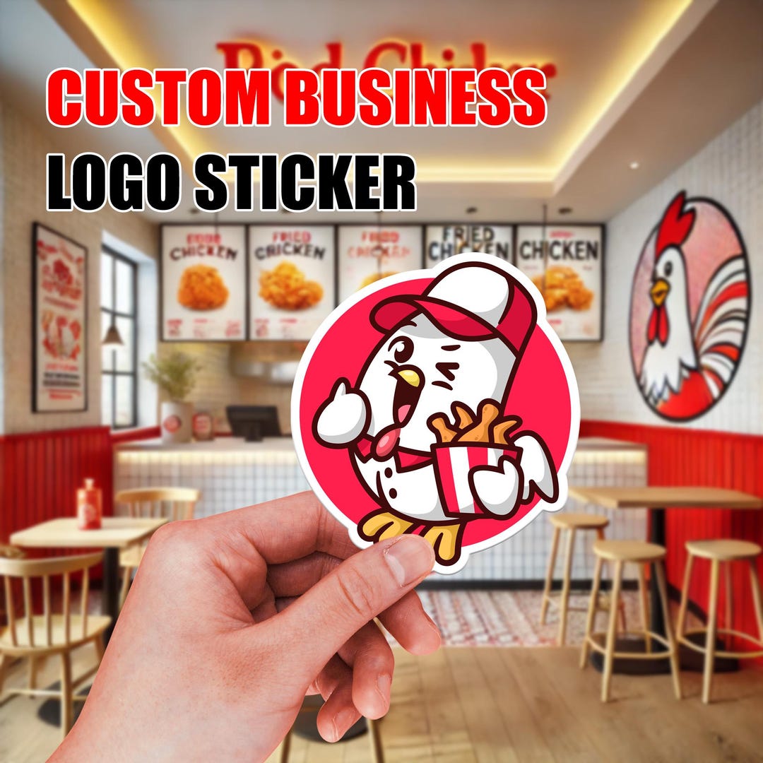 Custom Business Logo Stickers: Die Cut Vinyl, Waterproof - Etsy
