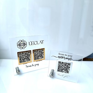 Wifi QR Code Sign Mini Qr Code, Social Media QR Code Sign, Qr Code ...