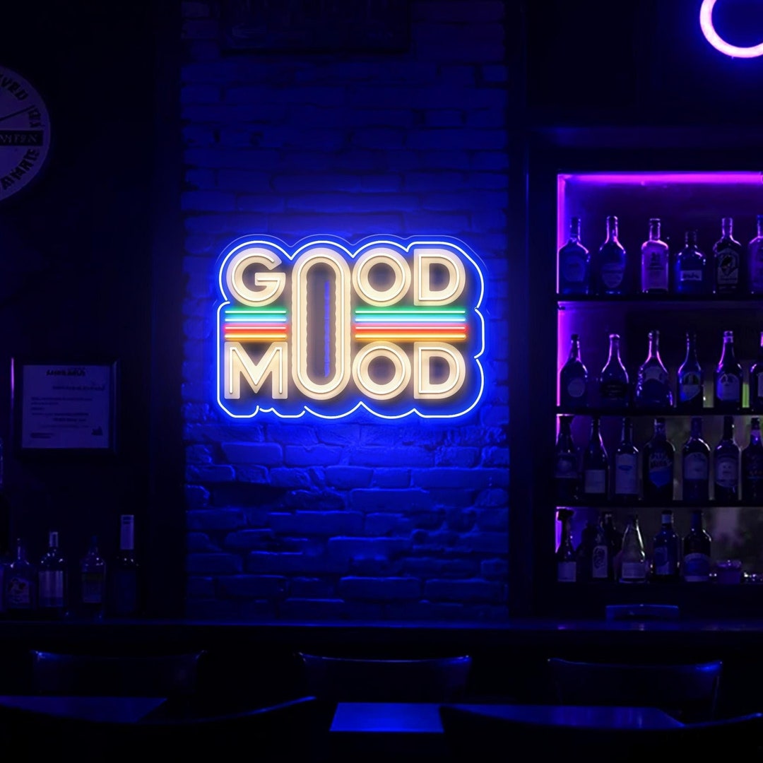 LED Neon Good Mood Wall Sign, Unique Home & Event Decoration, Good Mood ...