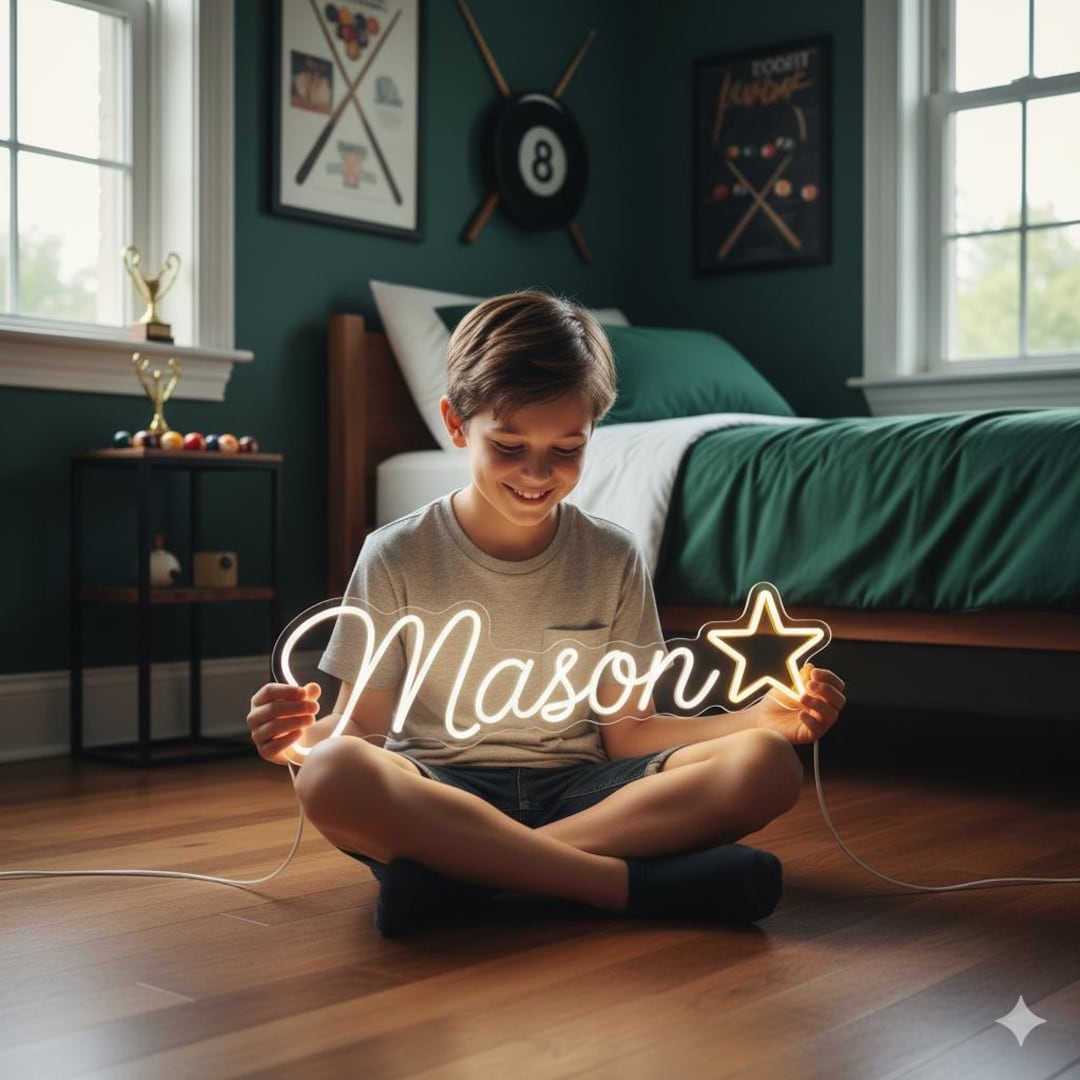 Custom Neon Name Sign Teenboy Gift, Neon Signs LED Light, Gifts for Boy ...