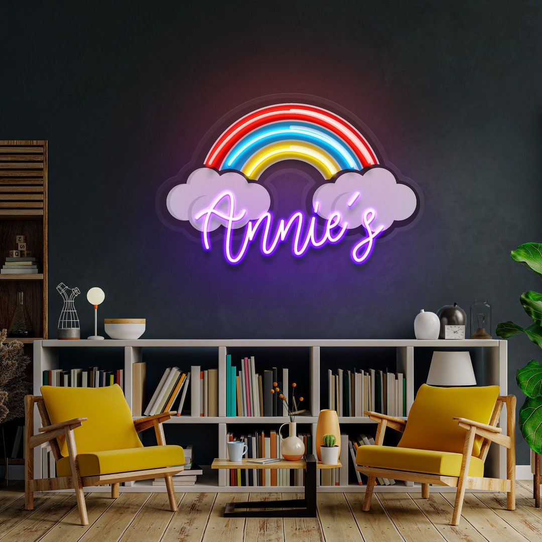 Custom Name Neon Sign for Kids | Neon Name Sign | Nursery Name Sign ...