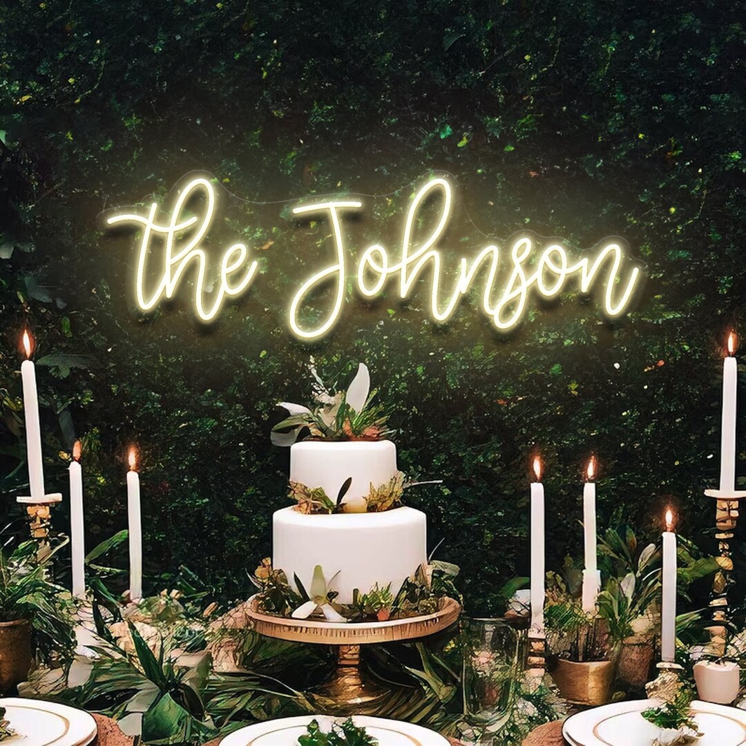 Wedding Neon Sign Custom, Wedding Neon Sign for Reception, Neon Sign ...