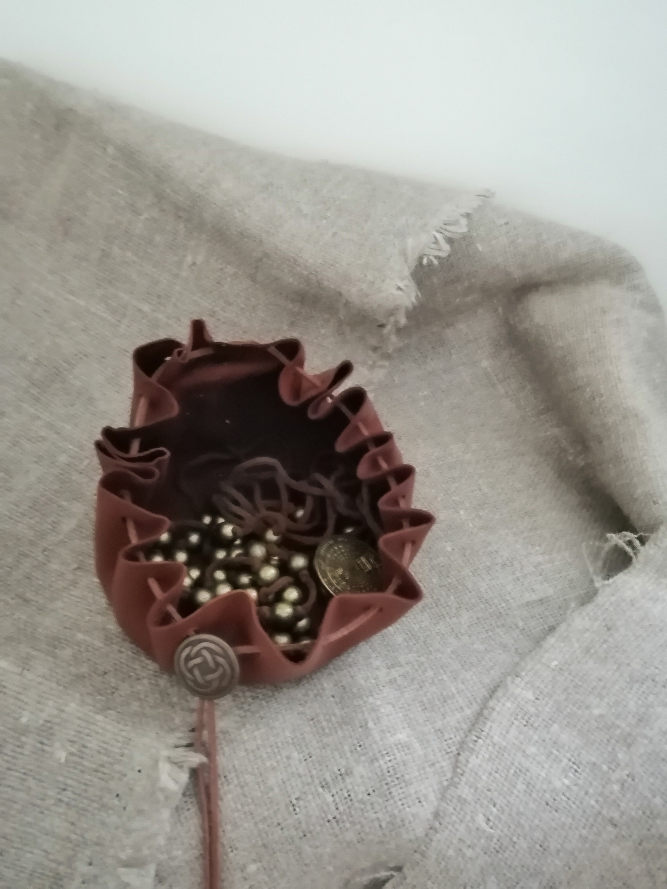 Belt Coin Pouch Medieval Style. Handstitched. - Etsy UK