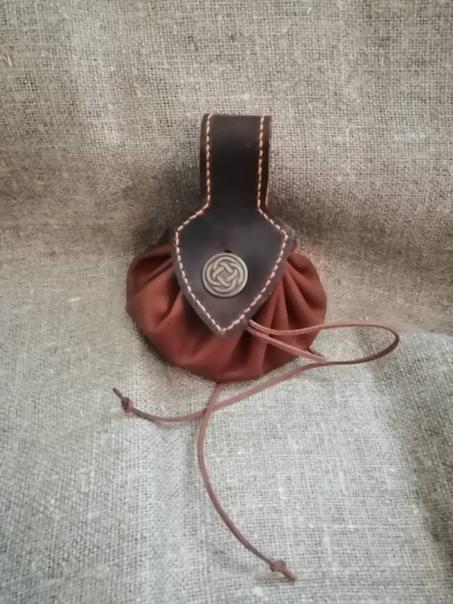 Belt Coin Pouch Medieval Style. Handstitched. - Etsy UK