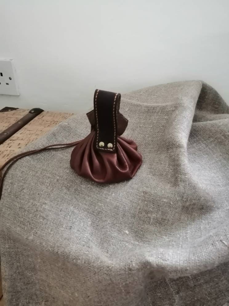 Belt Coin Pouch Medieval Style. Handstitched. - Etsy UK