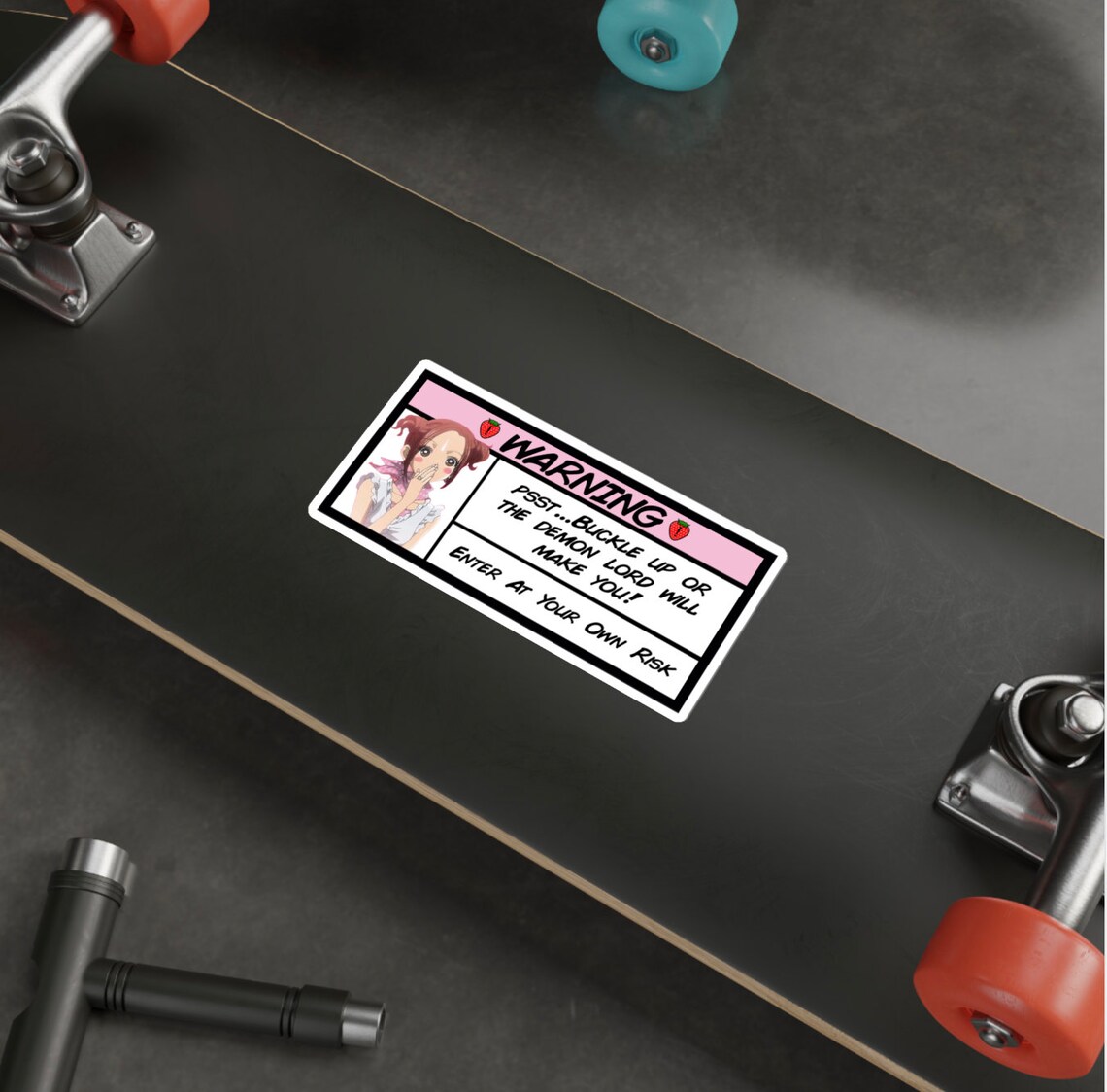 Anime Warning Sticker Visor Warning Label Nana Anime Warning - Etsy