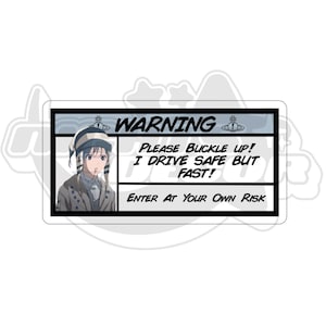 Anime Warning Sticker, Visor Warning Label, Nana Anime Warning Sticker ...
