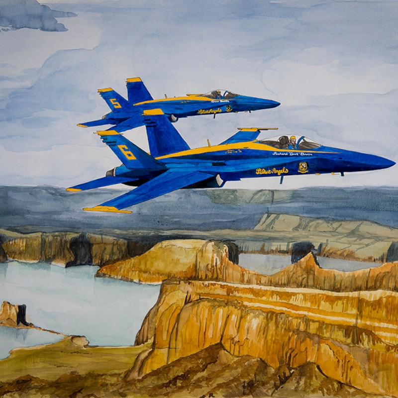 Blue Angel Painting - Etsy