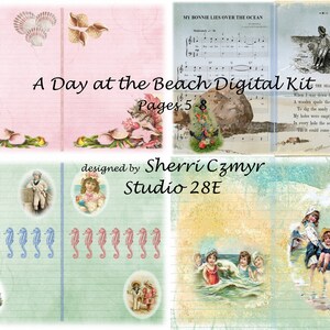 A Day at the Beach Digital Journal Kit - Etsy