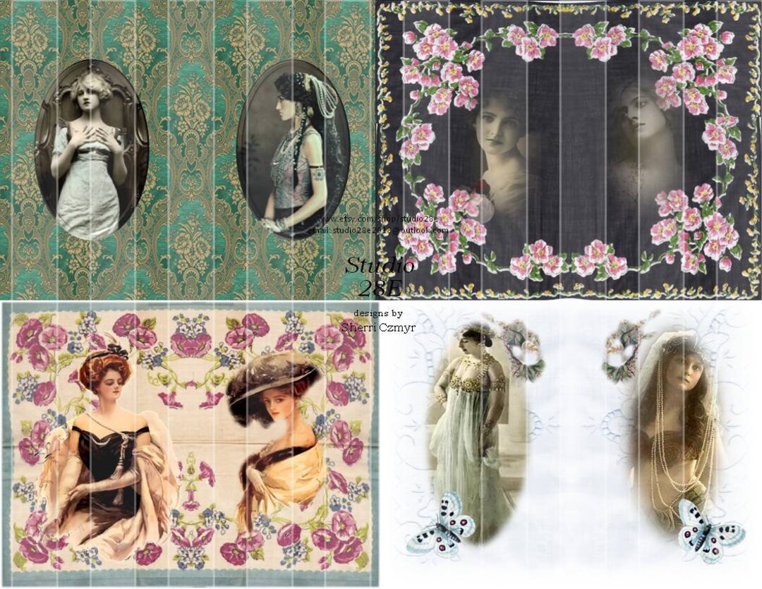 Beautiful Ladies Digital Journal Kit - Etsy