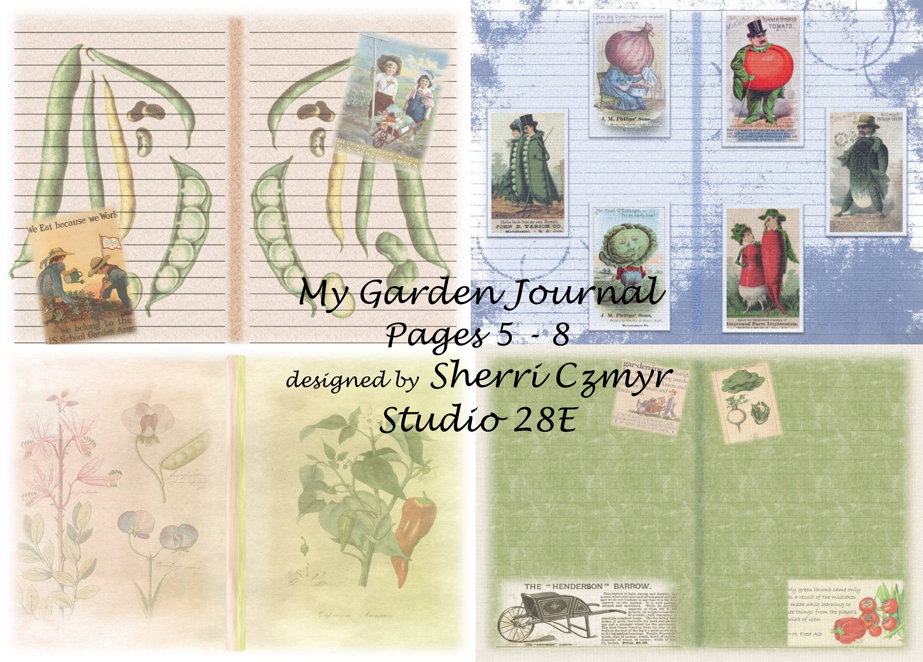 My Garden Journal Digital Kit - Etsy