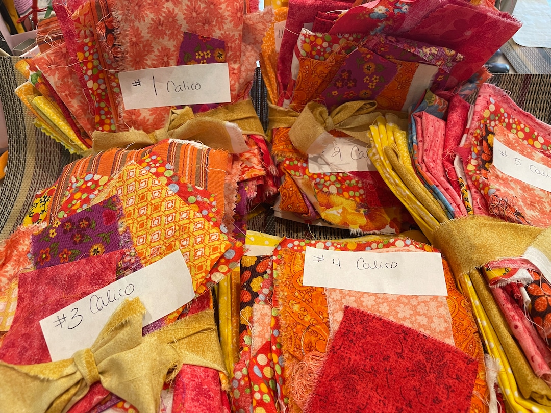 Calico Fabrics - Great Colors for Fall Journals and Projects - Etsy