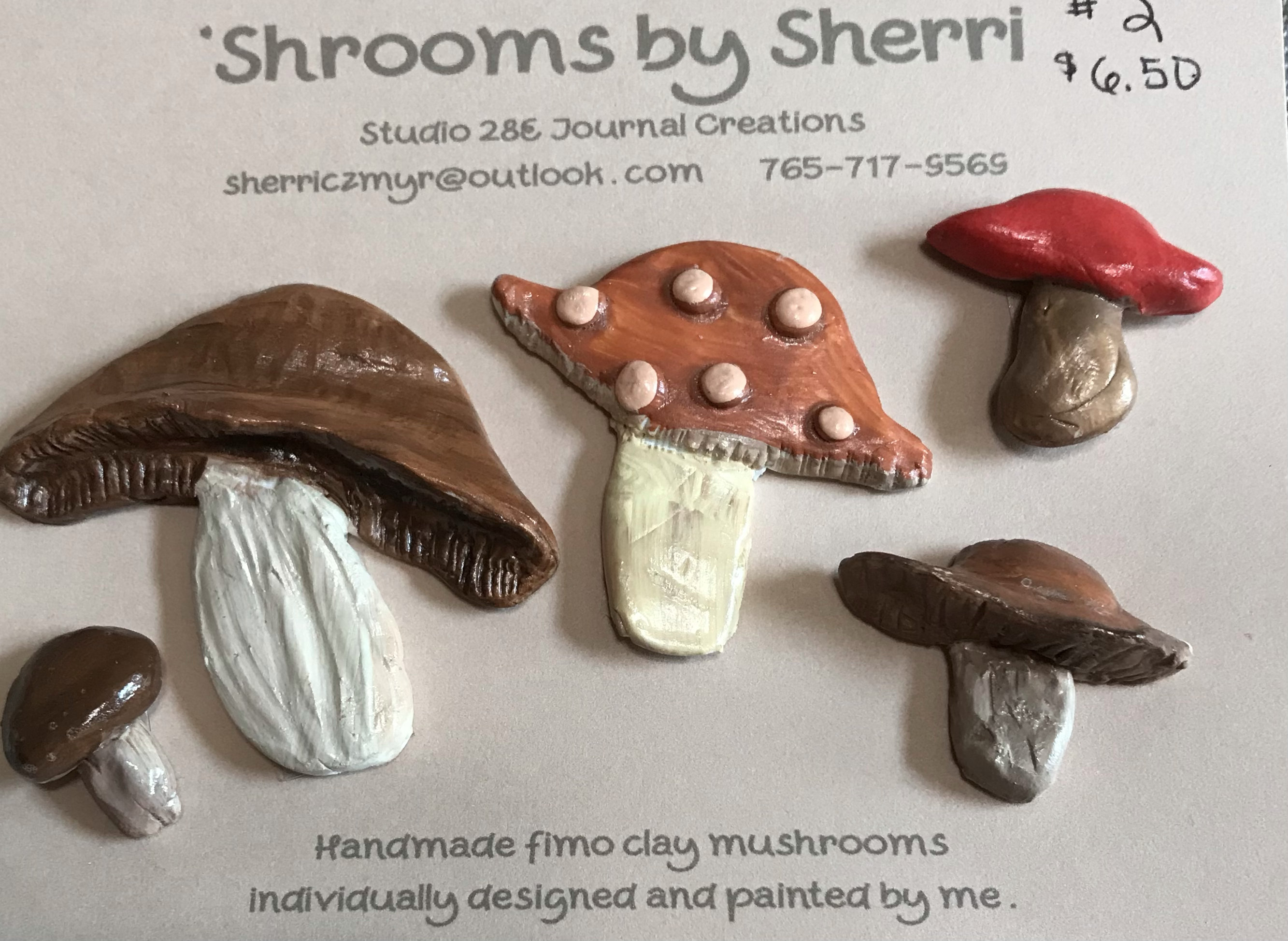 Shrooms by Sherri Fimo Clay Mushroom Embellishments - Etsy UK