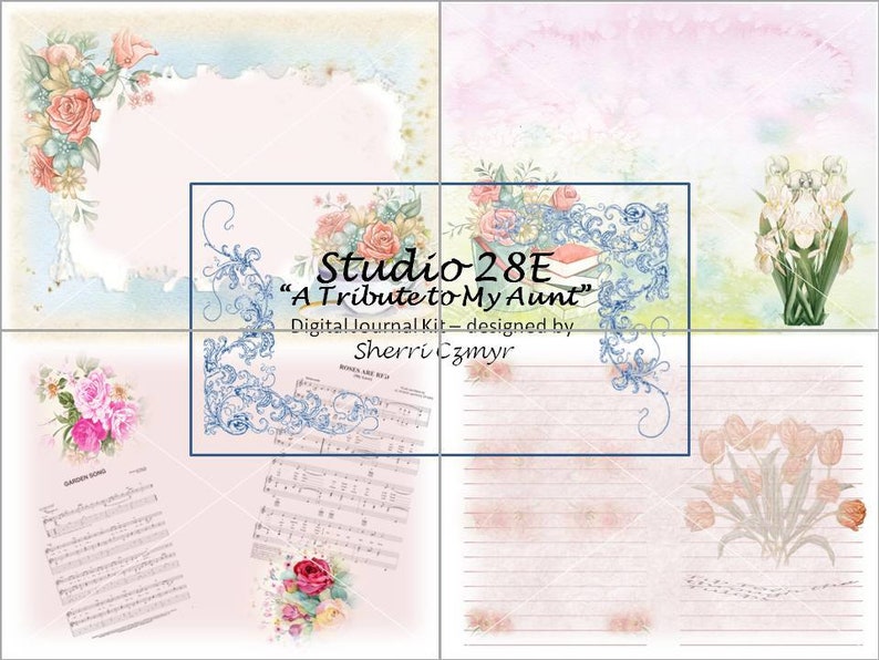 A Tribute to My Aunt - Digital Journal Kit - Etsy