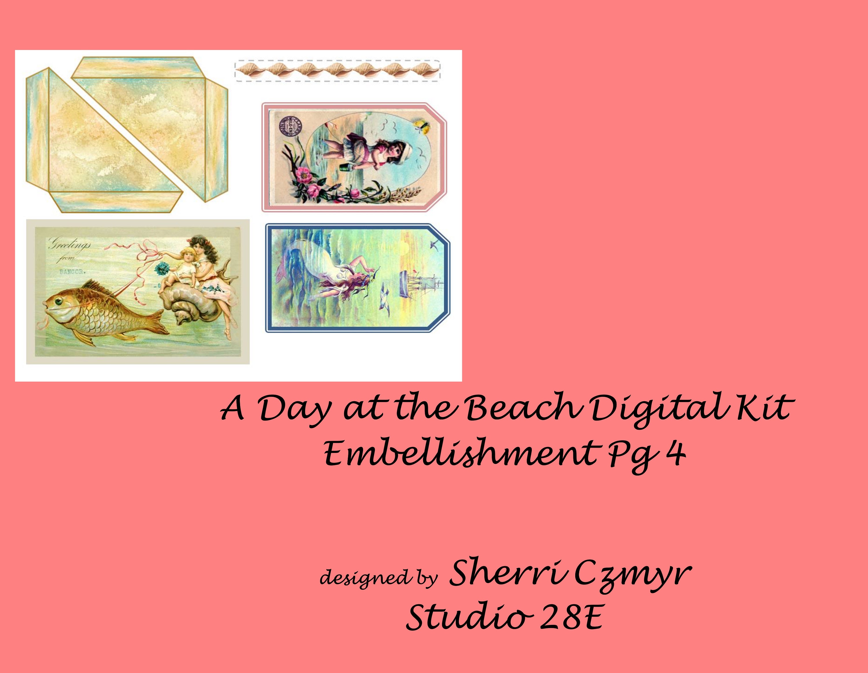 A Day at the Beach Digital Journal Kit - Etsy