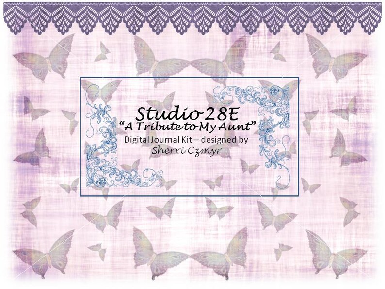 A Tribute to My Aunt - Digital Journal Kit - Etsy