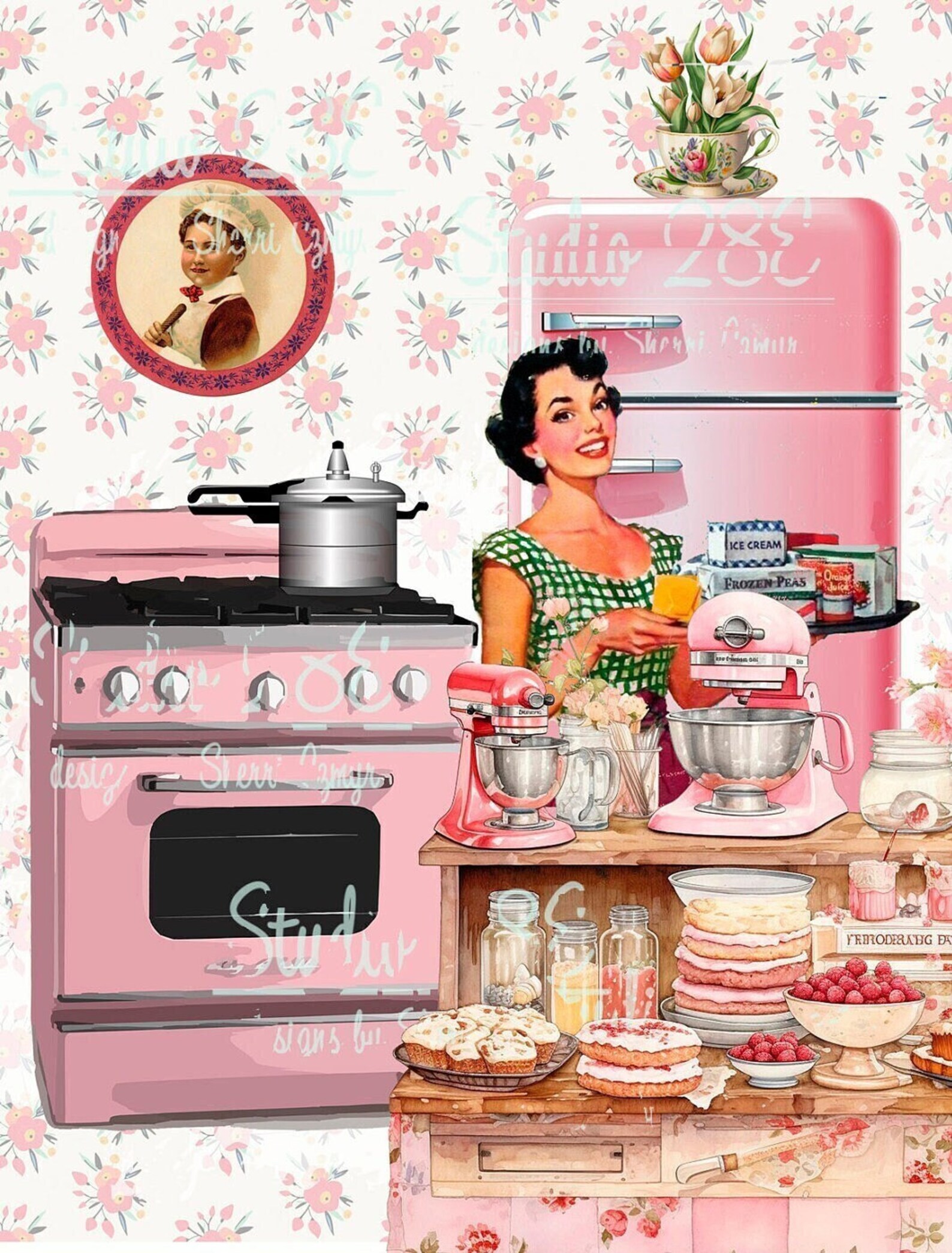 2024 Retro Cookbook - A Digital Kit - Etsy