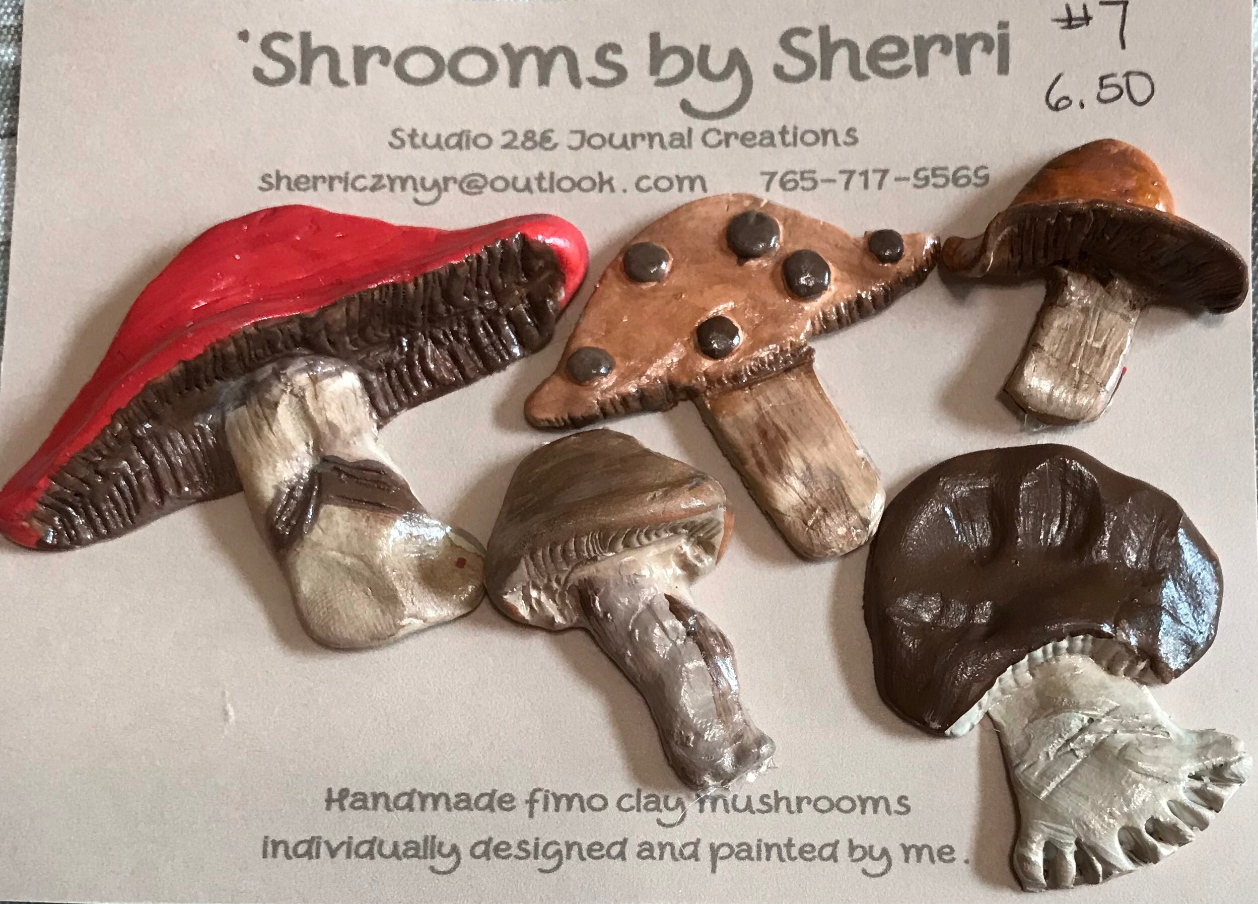 Shrooms by Sherri Fimo Clay Mushroom Embellishments - Etsy UK