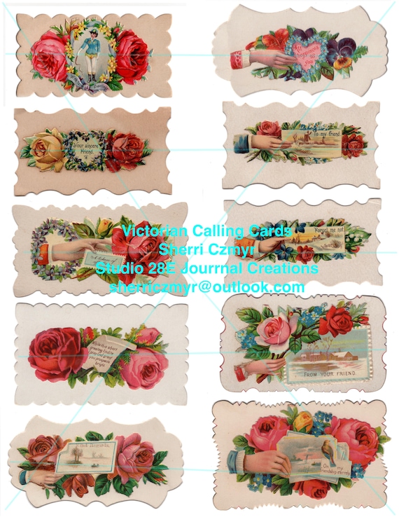 Victorian Calling Cards - Etsy